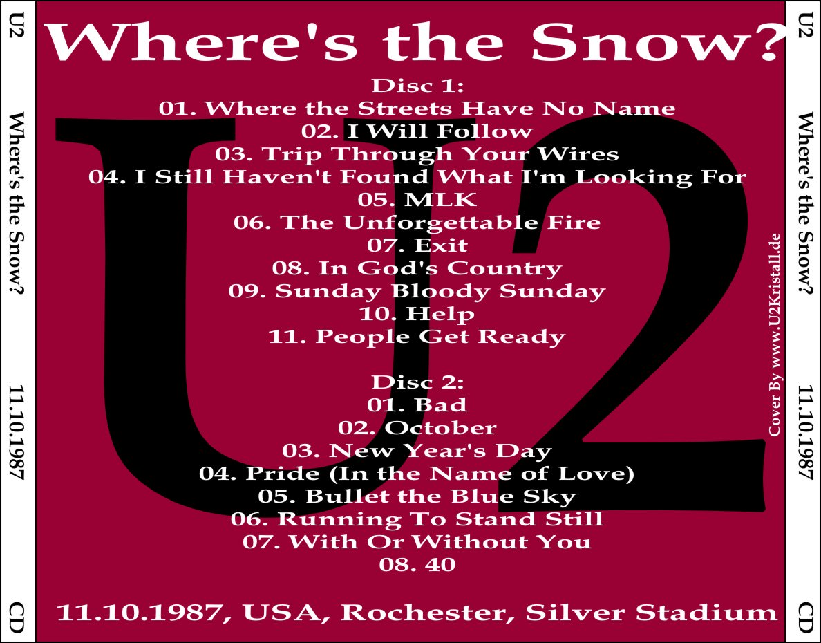 U2gigs.com cover » Audio » 1987 - The Joshua Tree Tour » 04 - 1987 ...