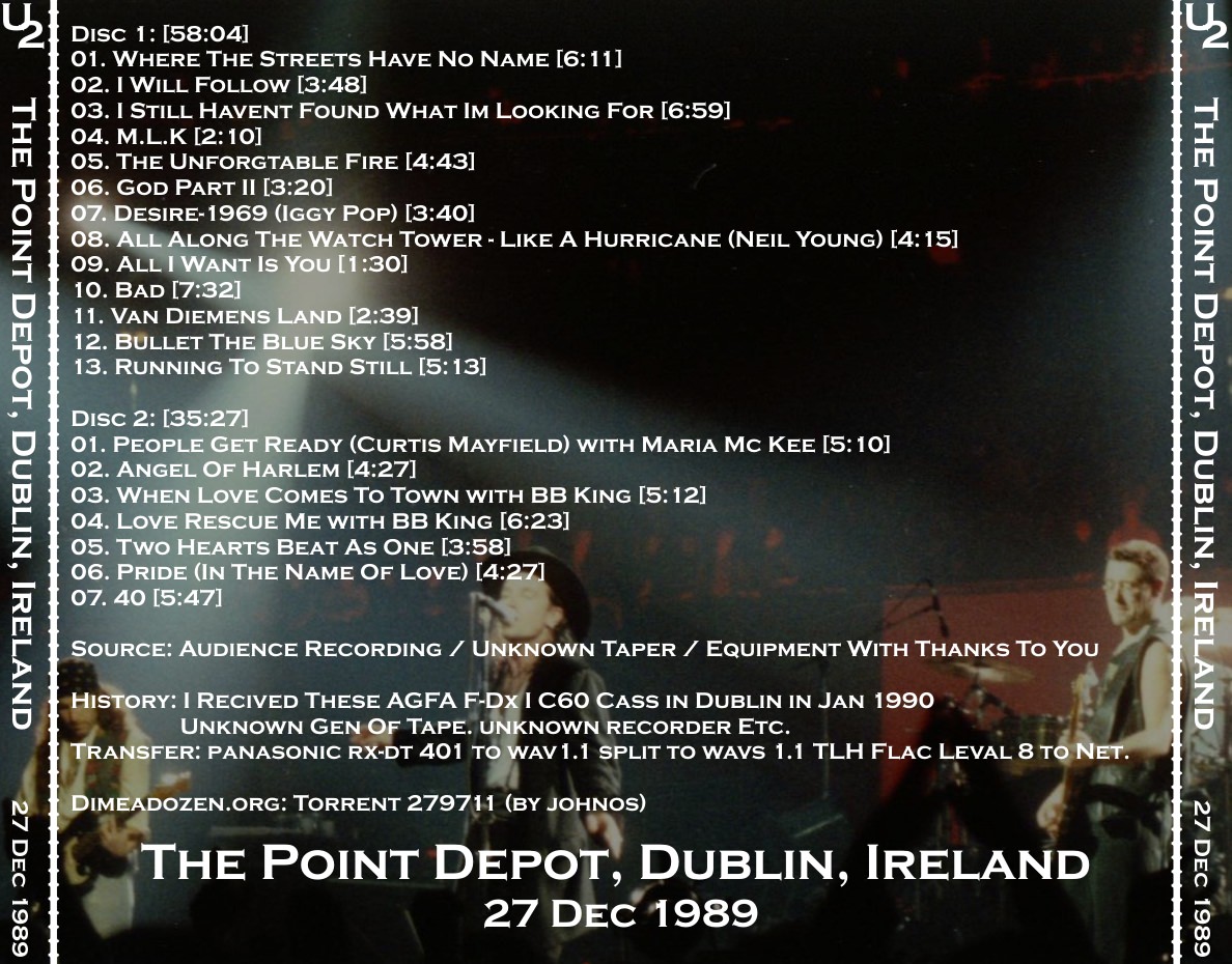 U2gigs.com cover » Audio » 1988-1990 - Lovetown Tour » 08 - 1989-1990 ...