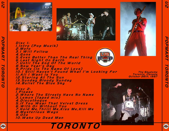 U2gigs.com cover » Audio » 1997-1999 - Popmart Tour » 05 - 1997 - 3rd ...