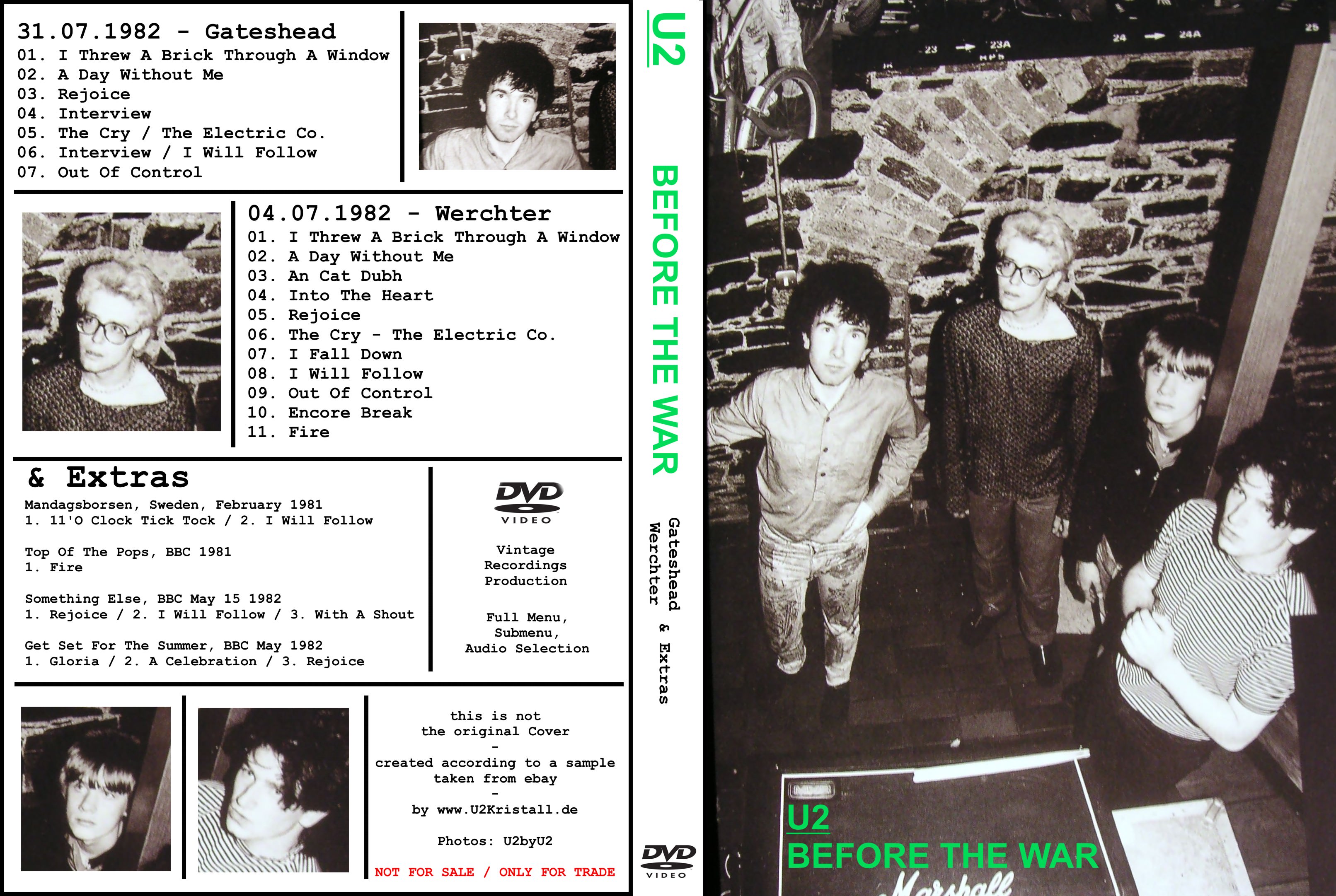 U2gigs.com cover » Video » DVD » 1981-1982 - October Tour » 05 - 1982 ...
