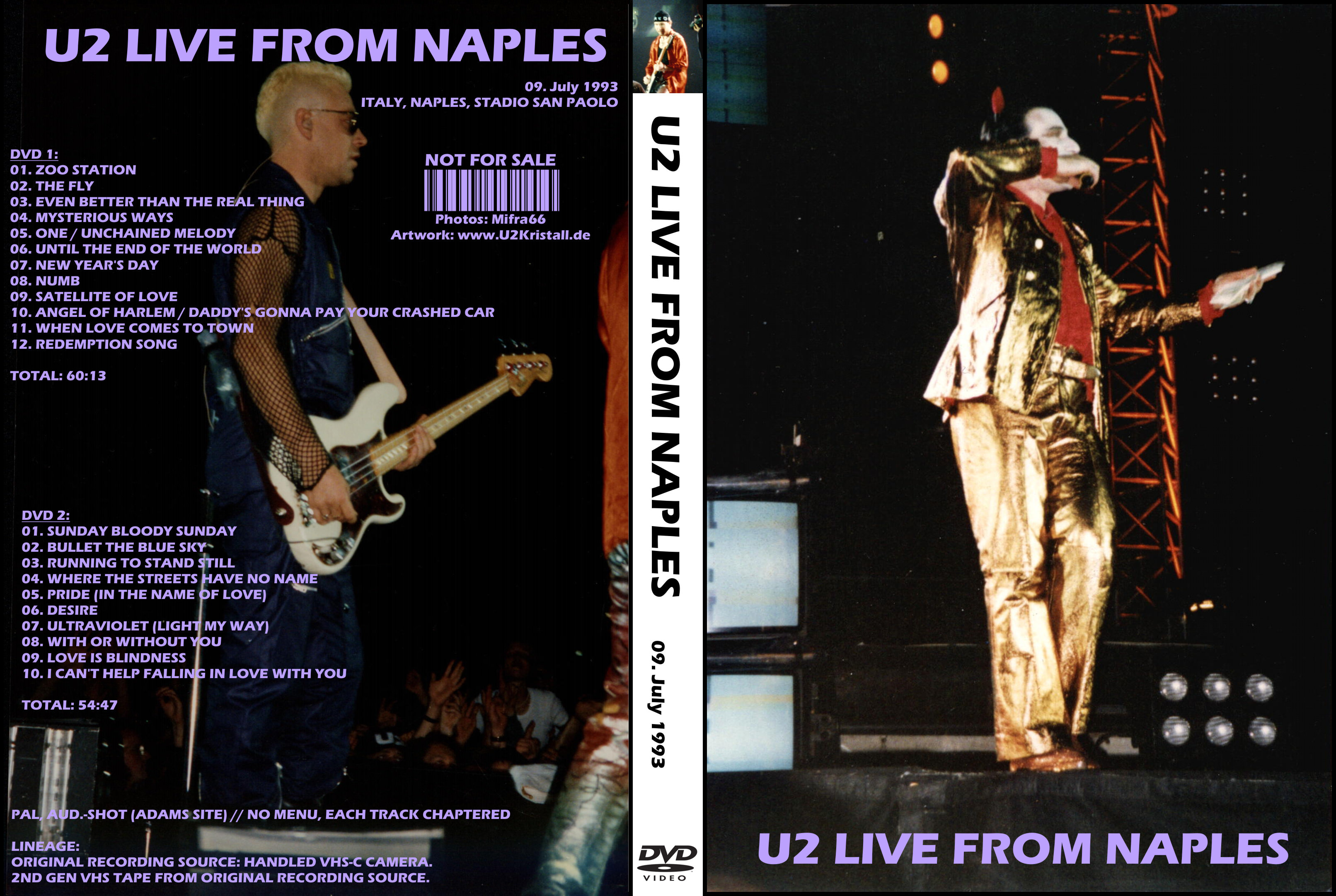 U2gigs.com cover » Video » DVD » 1991-1996 - Zoo TV Tour » 07 - 1993 ...